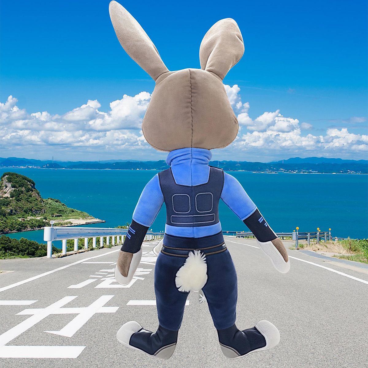 My Super Star Rabbit Stuffed Plush Toys Gifts for Friends Family Kids Christmas Halloween Chidlren Day 15'' Height Large (1 Piece) not Vacuum Sealed