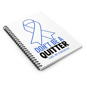 Spiral Notebook Novelty Don't Live A Quitter Like My Pancreas Fighters Fan Humorous Exocrine One Size