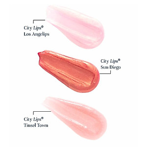 City Beauty City Lips Plumping Lip Gloss Los Angelips - High-Shine Gloss for Fuller, Younger-Looking Lips | Hydrating & Smoothing Lip Treatment Hyaluronic Acid