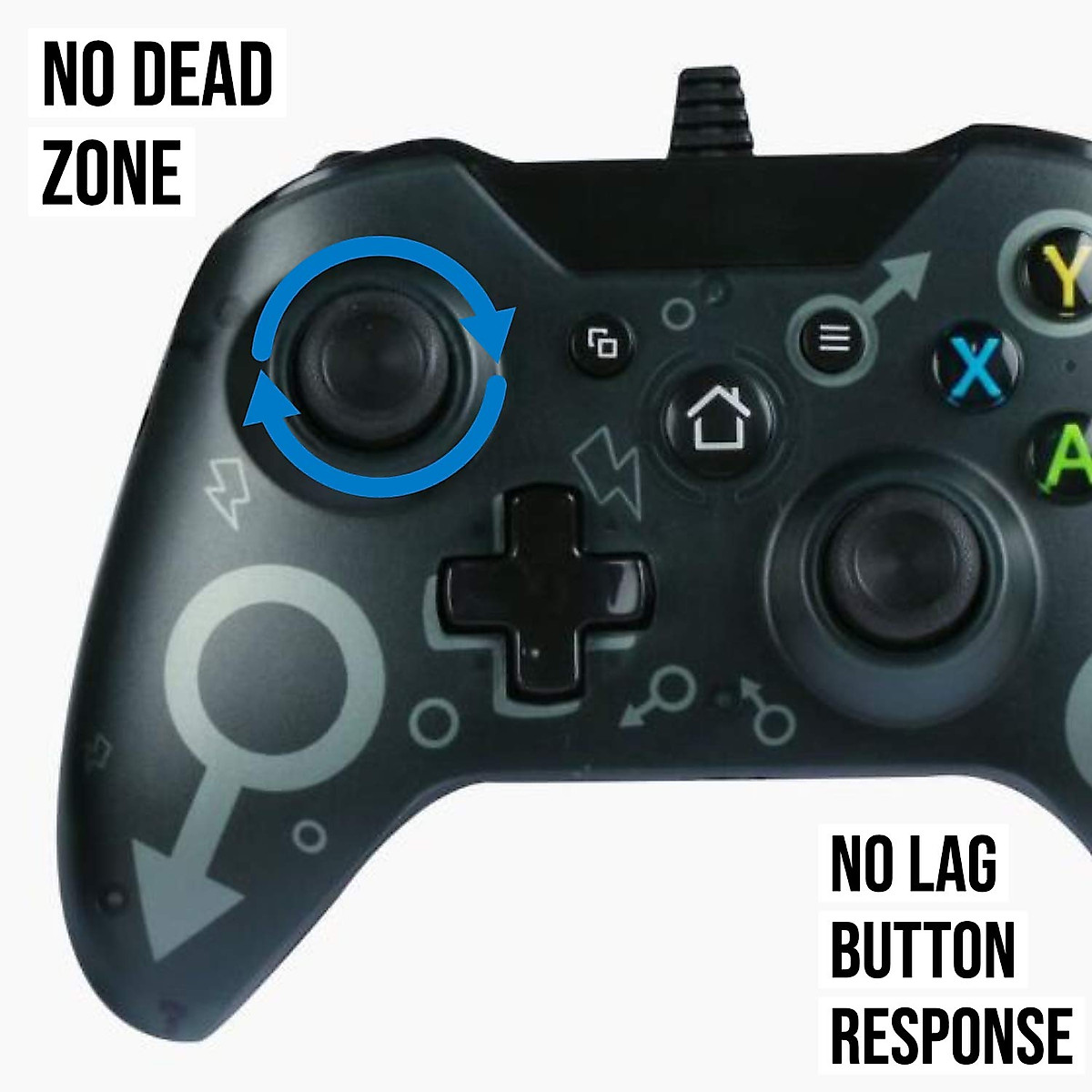 Chasdi Xbox one Wired Controller for All Xbox One Models, Series X S, and PC V2 (Blue)
