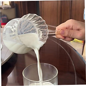 IMIKEYA Milk Cup Turkish Coffee Maker Tea Milk Espresso Creamer Housewarming Butter Melting Pot Beverage Serveware Coffee Pitcher Mug Milk Frother Cup Pull Flower Cup Vintage Glass