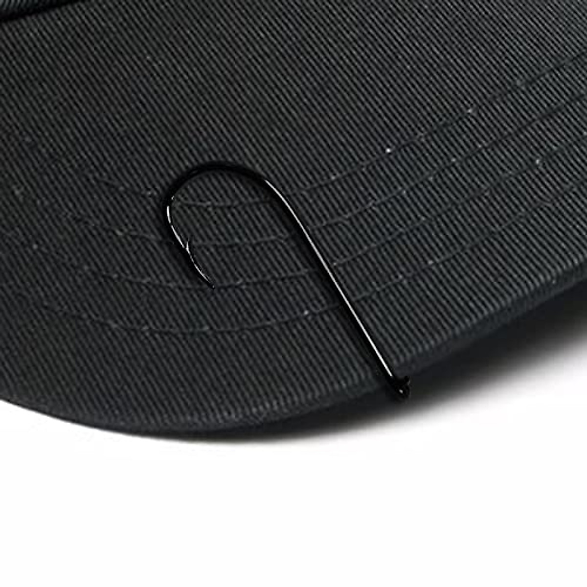 4 PCS Hat Clip Hats Pins Fish Hook Hooks Custom Hook Set High Carbon Steel, Silver, Black