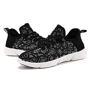 Padgene Women's Men's LED Lights Up Shoes Unisex Luminous Flashing Trainers USB Charging Lace Up Couples Dancing Shoes