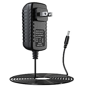 TMEZON 12 Volt 2A Power Adapter Supply AC to DC 2.1mm X 5.5mm Plug 12v 2 Amp Wall Plug Extra Long 8 Foot Cord LED Strip Module Light