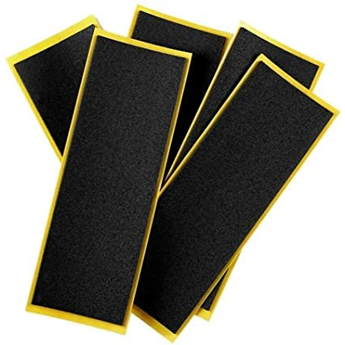 SPITBOARDS® Fingerboard Tape 38mm x 110 mm (1mm Thick) 5pcs Uncut Shape for fingerboards or fingerskate Best Foam Griptape