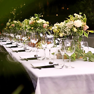 JingPieCle 4 Foot Folding Table Adjustable Height, Foldable Heavy Duty Plastic Table, Small Portable Card Table with Carry Handle, Fold up Lightweight Table for Dining Party, Mesa Plegable para