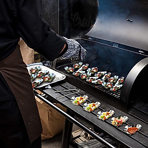 Linoone Reusable Stainless Steel Grilled Oyster Shells, Set of 12, Great for Make Oysters/Baked Clams/Scallop/Seafood of All Kind, Silver（Stainless Steel Kitchen Tongs） (Set of 12)