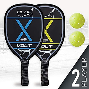 Franklin Sports Pickleball Paddle and Ball Set - Wooden Pickleball Rackets + Pickleballs - 2 Players - USA Pickleball (USAPA) Approved