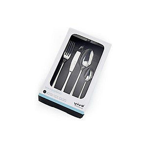 Villeroy & Boch Vivo Group-New Fresh Basic Service, 24 Pieces, Universal Cutlery Set Day Use, 18/10 Stainless Steel, Silver