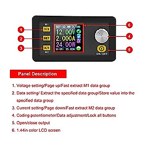 Power Module + Buck Converter Display Module Walfront Digital Programmable Converter LCD Display Constant Voltage Current Buck Converter(DPS5020)