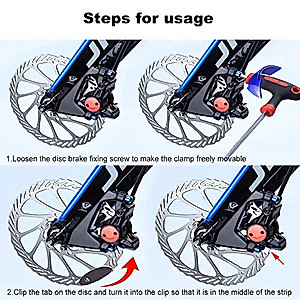 ONGHSD Bicycle Brake Pad Alignment Tool, 2PCS MTB Disc Brake Pad Adjusting Tool Bike Brake Rotor Pads Mounting Assistant Tools Adjust Spacer Mountain Bike Disk Repair Tool Cycling Accessories