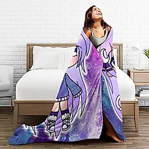 Enming Cartoon Game Blanket All Season Ultra Soft Throw Blanket Flannel Fleece, Warm Fuzzy Throw for Couch Bed Sofa 50''x40''
