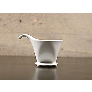 ZERO JAPAN Ceramic Coffee Dripper for #2 or #4 paper filter - Drip Cone Brewer - White