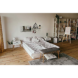 Morspace Peg Board Wall Display - Beautifully organise Your Home, Garage, Kitchen, Bedroom or Office Space with pegboard Wall décor and Organization (White)