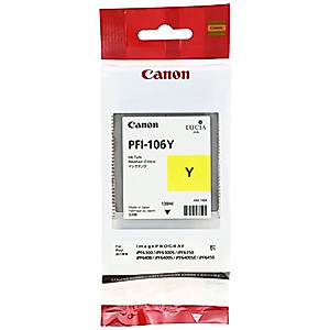 Canon PFI-106Y 6624B001AA AB6-1494 6300 6350 6400 6450 Toner Ink (Yellow) in Retail P