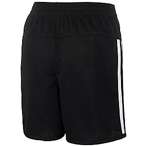 adidas Girls' Big 5" Mesh Athletic Gym Basketball Shorts, Black Adi, Large