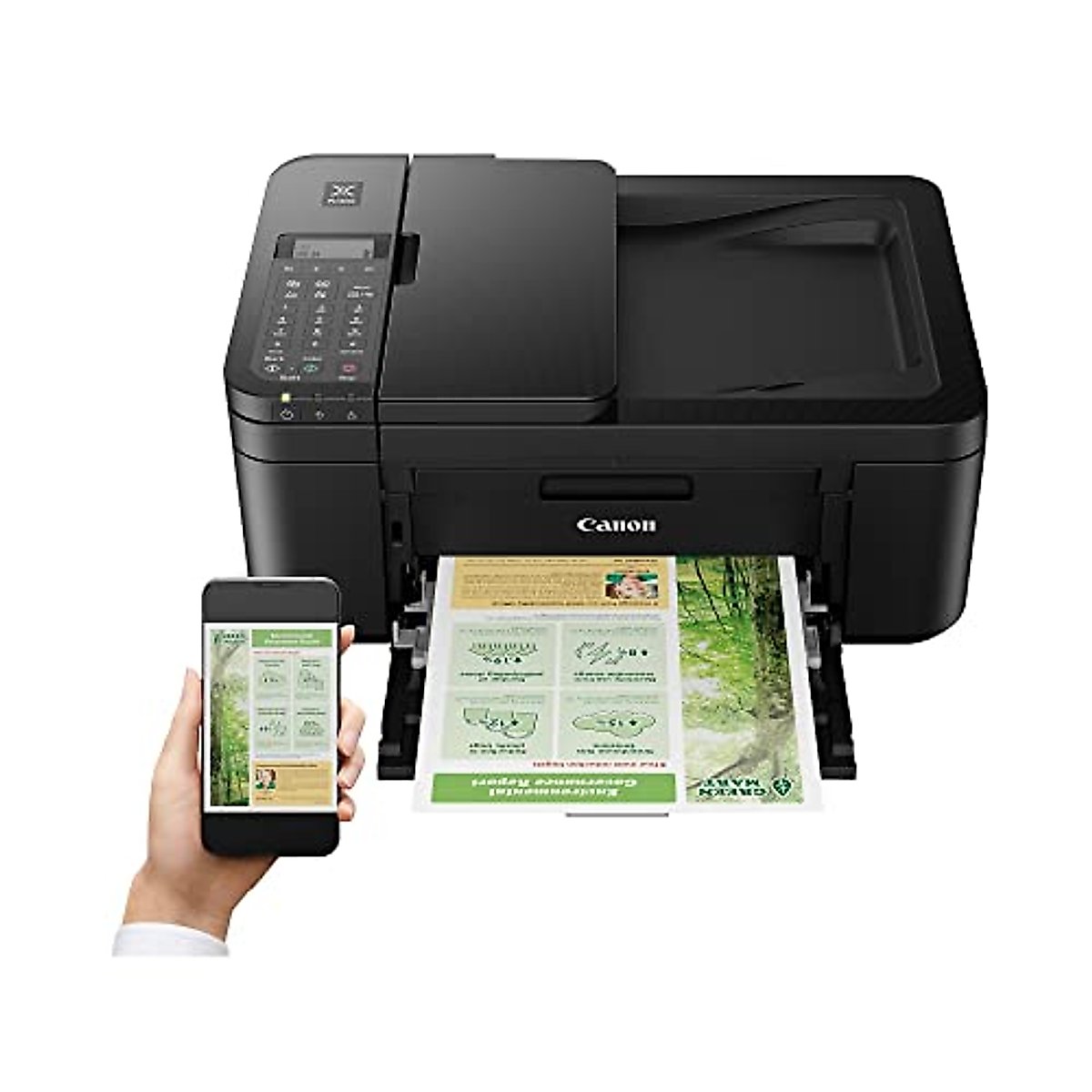 Canon PIXMA TR4720 All-in-One Wireless Printer Home use, with Auto Document Feeder, Mobile Printing and Built-in Fax, Black