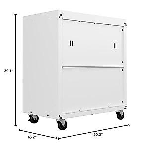 Manhattan Comfort Fortress Storage Units, White