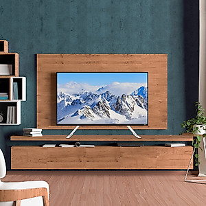 WALI Universal TV Stand, TV Stand for Living Room Mounting for 22 to 65 inch Television up to 110lbs, Small TV Legs with Mounting Holes up to 800x500mm(TVS001-W), White