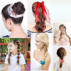 Girls' Variety Pack Hair Accessories - Scrunchies, Elastic Bands, Hair Clips (748PCS)