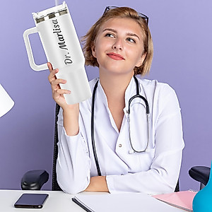 LifGif Doctor Name Personalized Laser Engraved 40 oz Large Tumbler, Custom Name Physician Assistant Graduation Gifts, Physician Associate Gifts For Birthday Christmas, Nurses Week Gifts For Women