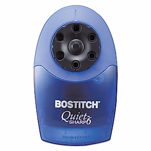 Bostitch EPS10HC QuietSharp 6 Classroom Electric Pencil Sharpener, Blue