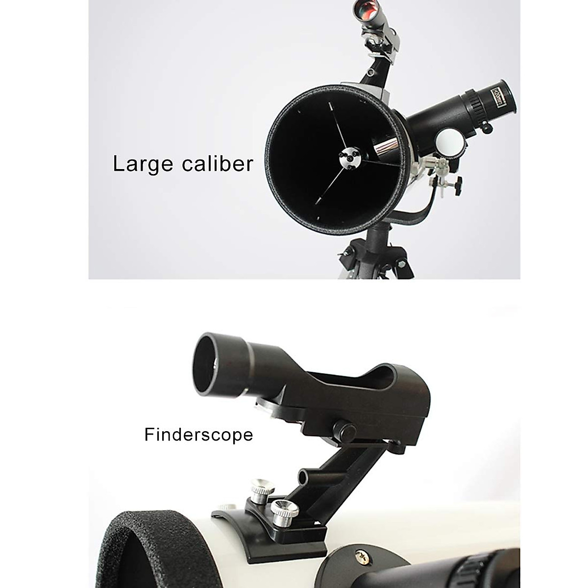 no logo Lvxiuxiu Visionking Astronomy (700 / 76mm) 3 Inch Telescope Newton Reflector Astronomy Space Telescope HD