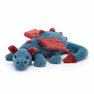 Jellycat Dexter Dragon Stuffed Animal, Large 19 inches | Mythical Plush Toy | Classic Children's Gift