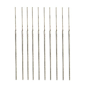 10Pcs 1mm Emery Jade Amber Cutting Hand- Made Jade Metal Wire Cutting Tool (Without Frame)