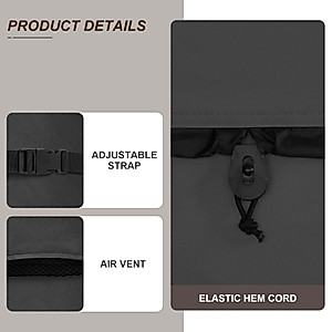 ULTCOVER Waterproof 600D Polyester Square Hot Tub Cover Outdoor SPA Covers 76 x 76 inch, Black