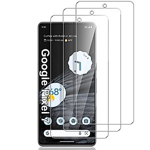 [3-Pack] LYWHL for Google Pixel 7 5G Screen Protector, 9H Hardness HD Clear Tempered Glass Film for Pixel 7 5G 2022 [Fingerprint Unlock Compatible], Anti Scratch Bubble Free (Not for Pixel 7 Pro)