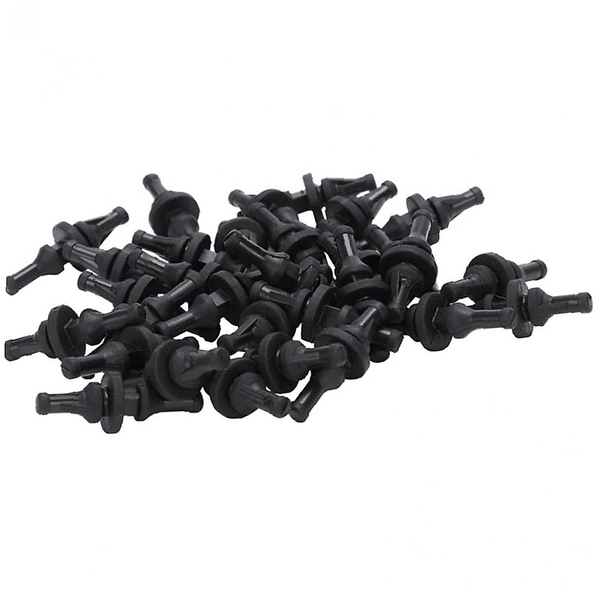 TOSSPER 32pcs Anti Vibration Mount Screw Pin Rivet for Pc Case Fans Mouting Pin Anti Noise Rubber Screws