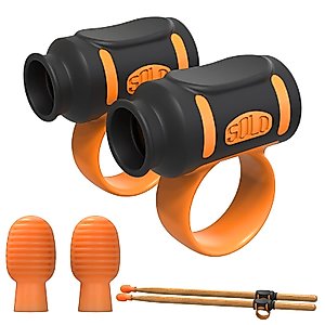 Drumsticks Grips with Drum mutes, Drumsticks Accessories for 5A drum sticks, Easy Stick Twirl, Grip or Control Clips, Good for Beginner Drummer, AUPHY