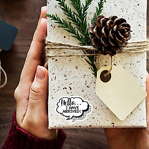 Cute Hello I Have Arrived Small Business Stickers,Happy Mail Stickers,Thank You Sticker,Handmade Stickers,Small Shop Sticker,Package Stickers for Small Business, 500 PCS