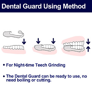16PCS Mouth Guard for Grinding Teeth - Comfort-Fit Dental Night Guard with Portable Container Case for Clenching Teeth