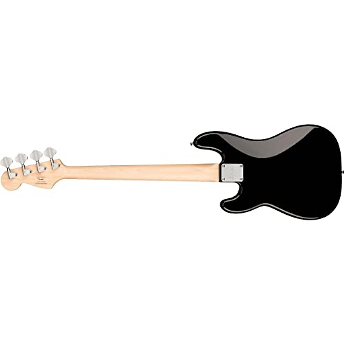 Squier by Fender Mini Precision Short Scale Bass Guitar with 2-Year Warranty, Laurel Fingerboard, Sealed Die-Cast Tuning Machines, and Split Single-Coil Pickup, Maple Neck, Black