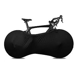 AUXMART Bike Wheel Cover Indoor Anti Dust High Elastic Bicycle Wheel Bag Suitable for 24-26 inches, Black