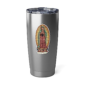 Virgin Mary Christian Religion Christ Holy Bible Decal Sticker (3diff Sizes) Deangelo Virgen de Guadalupe Stickers (5 inch)