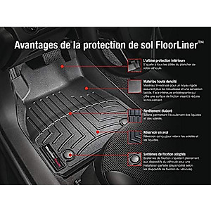WeatherTech Custom Fit FloorLiners for Ford Focus ST, Focus - 1st Row (446461), Black