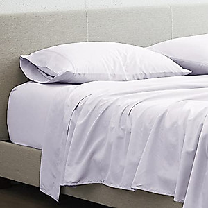 Giza Egyptian Cotton Sheets - Full Size, 100% Cotton, Fits Up to 15 Inch Extra Deep Mattresses, 4 Pcs (White)