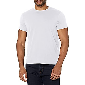 A|X ARMANI EXCHANGE Men's Solid Colored Basic Pima Crew Neck - white - Medium
