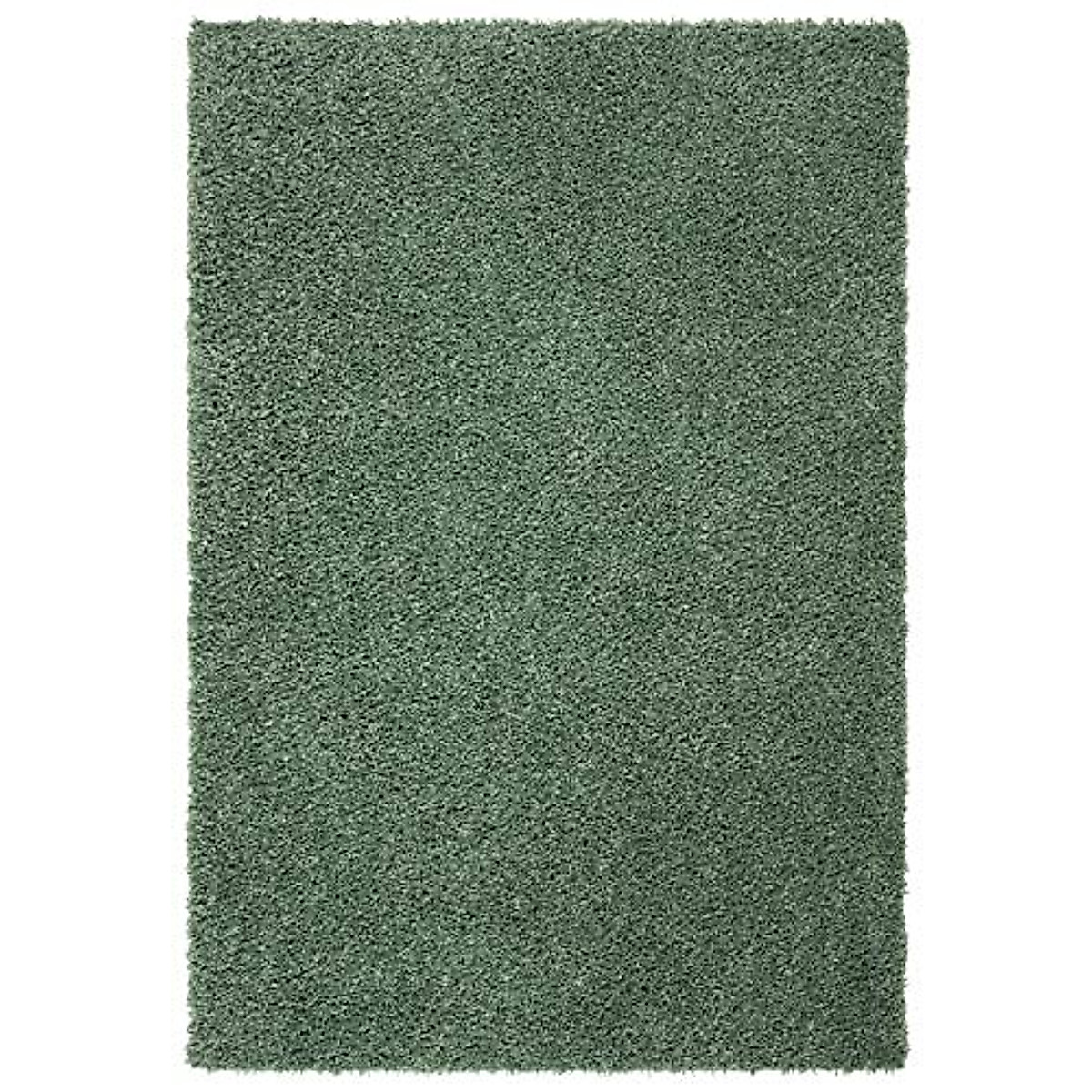 SAFAVIEH August Shag Collection 5'3" x 7'6" Green AUG200Y Solid Non-Shedding Living Room Bedroom Dining Room Entryway Plush 1.5-inch Thick Area Rug