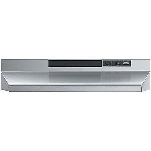 Broan 433004 ADA Capable 4-Way Convertible Under-Cabinet Range Hood, 30-Inch, Stainless Steel