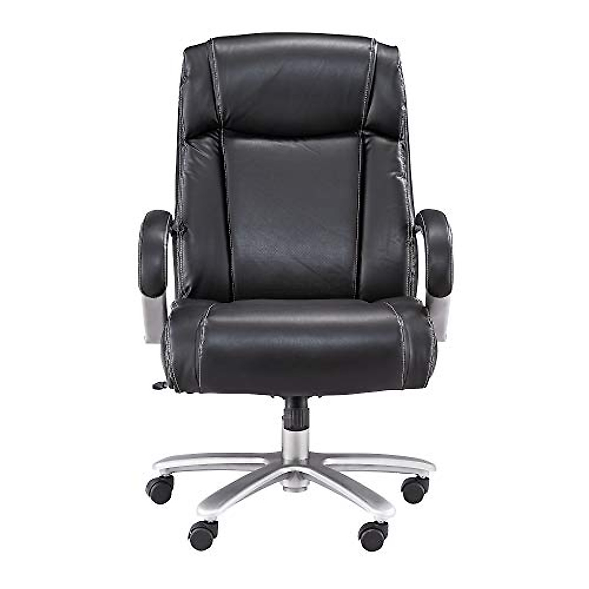 Safco Big & Tall High-Back Swivel Executive Task Chair with Bonded Leather Seating, 500lb Weight Capacity, Adjustable Height & Tilt, Work or Home Office