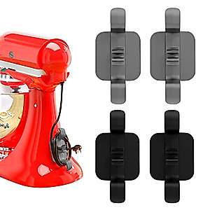 WWW Cord Organizer for Appliances,4 Pack Adhesive Wrap Cord,Cord Holder Stick on Kitchen Small Appliances, for Mixer, Toaster,Coffee Maker, Air Fryer,Pressure Cooker