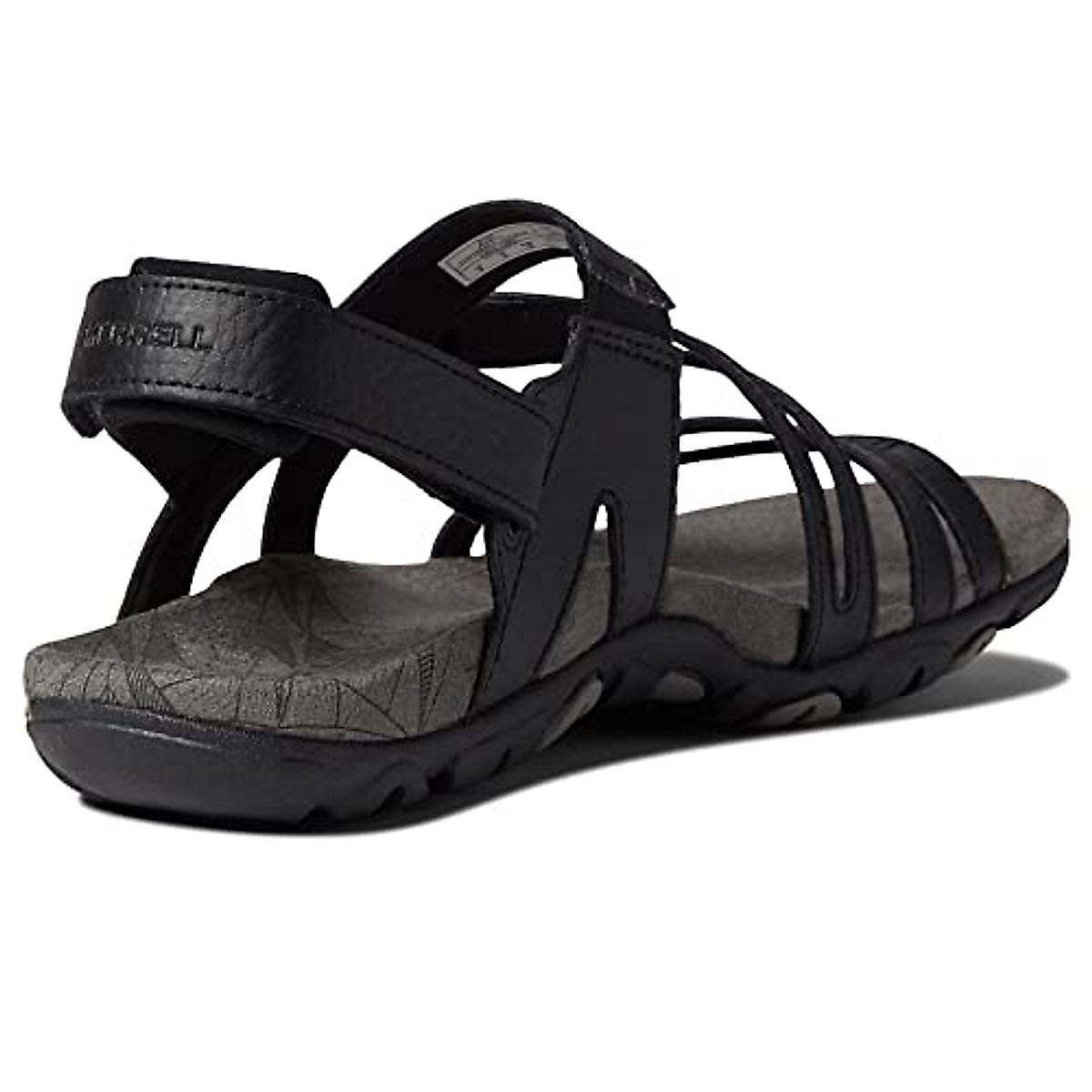 Merrell Sandspur Rose Convert Sandals for Women - Textile Lining with Slingback Design, Hook-Loop Closure, and Rubber OutsoleBlack 7 M