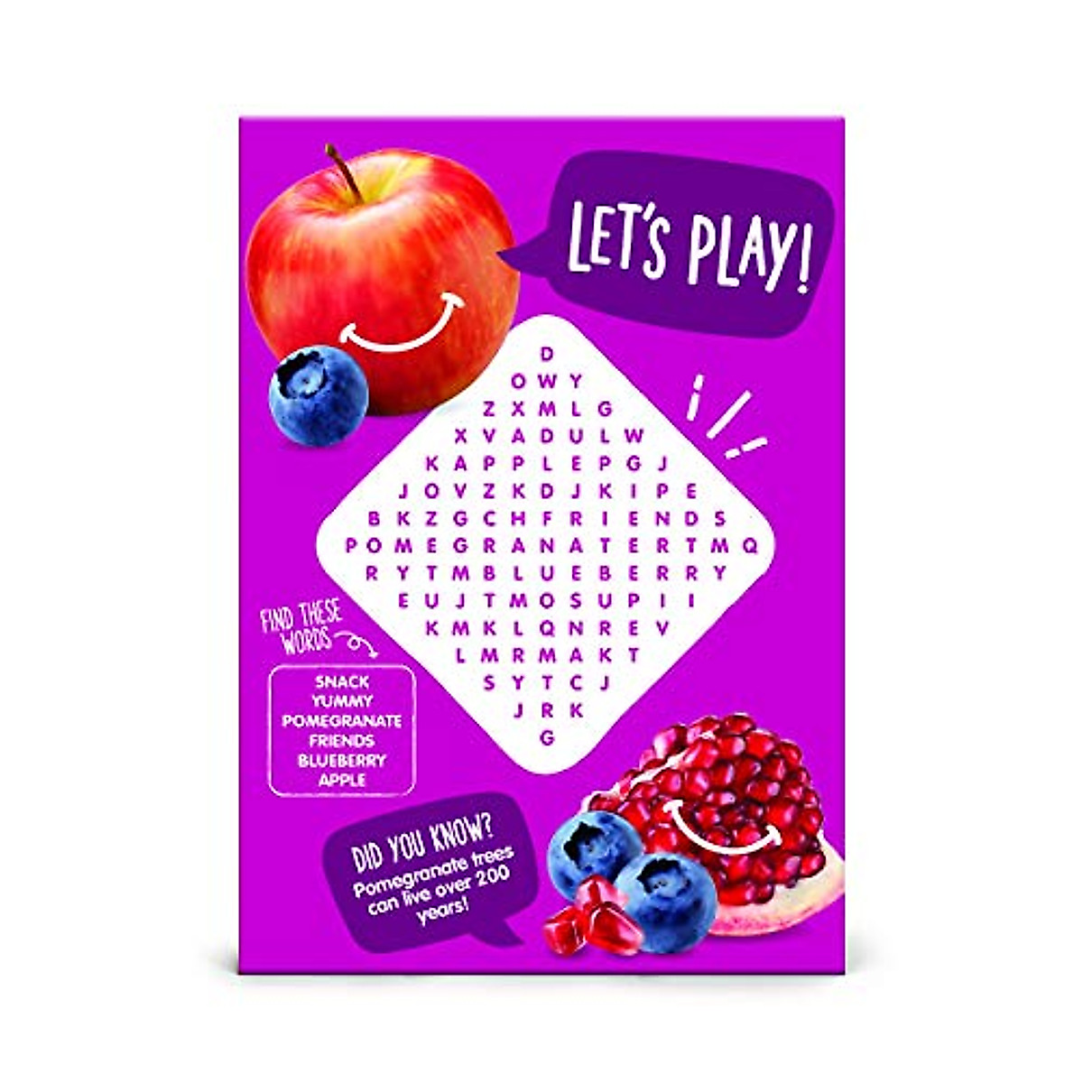 Happy Kid Organic Superfoods Twist Apple Blueberry Pomegranate, 3.17 Ounce Pouch (Pack of 16) Baby Toddler Kid Snack, Resealable, No Added Sugar Non-GMO Kosher (Packaging May Vary)