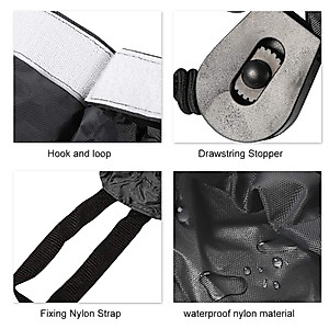 GOTOTOP Kayak Spray Deck Kayak Spray Skirt,Universal Adjustable Nylon Kayak Spray Skirt Waterproof Cover Water Sports Accessory (Gray)