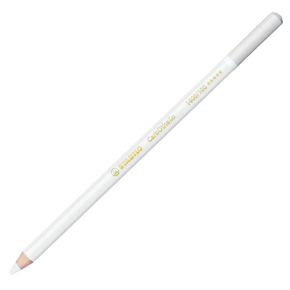 STABILO Chalk-Pastel Pencil CarbOthello - Pack of 2 - Titanium White