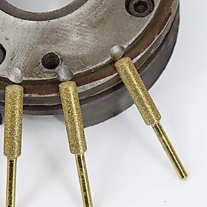 Diamond Chainsaw Sharpener Burr 1/8" Shank，5/32-Inch Electric Sure Sharp Replacement Sharpening Stones ，Suitable for Dremel Echo Poulan gasoline/electric chain saw 12Pack (5/32 Inch/ 4.0 mm)